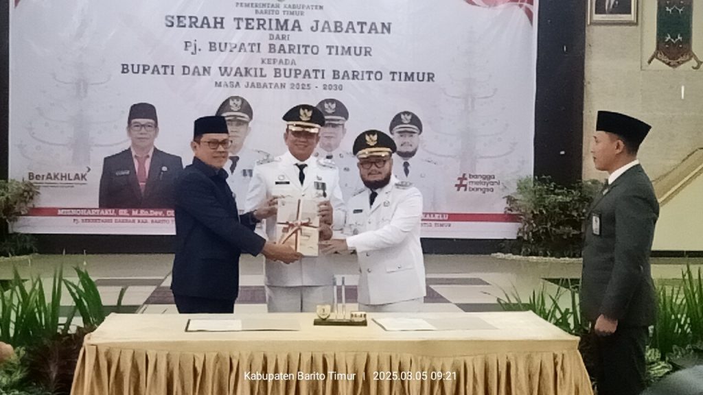 Sertijab Bupati dan Wakil Bupati Barito Timur Masa Jabatan 2025 – 2030 ...